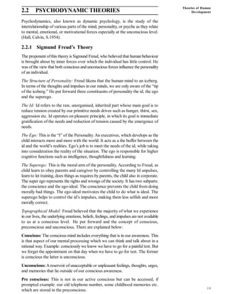 Theories of Human- Development - Unit 4 | PDF
