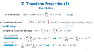 Properties of z transform AND ITS APPLIC | PPT