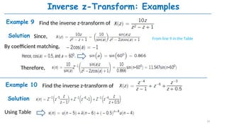 Properties of z transform AND ITS APPLIC | PPT