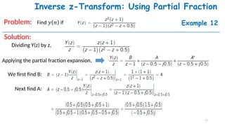 Properties of z transform AND ITS APPLIC | PPT