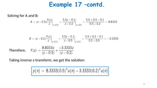 Properties of z transform AND ITS APPLIC | PPT