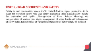 Unit-2.ppt-Road safety and management RSM | PPTX