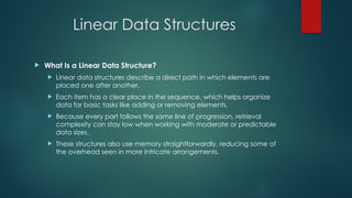 UNIT 2 :-- Linear Data Structures in DSA | PPTX