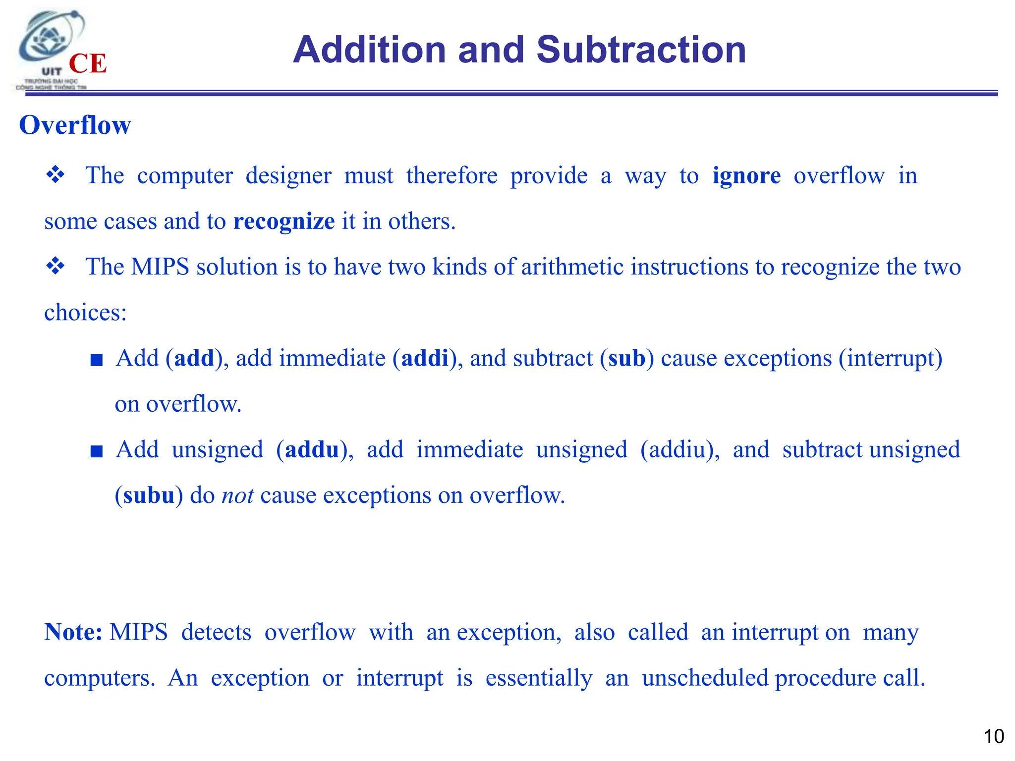 Arithmetic for computers and its types.. | PDF