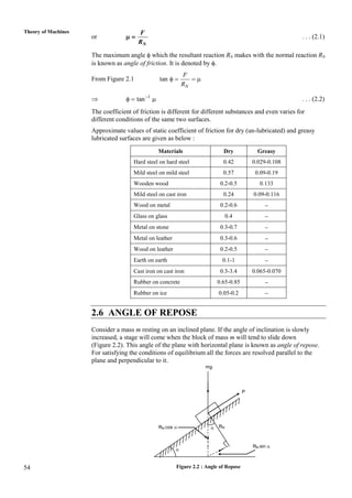 Friction and type,laws,angle,coefficient | PDF