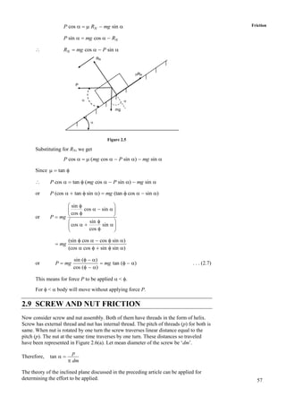 Friction and type,laws,angle,coefficient | PDF