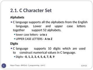structured Programming Unit-2-Basic-Elements-of-C.pptx