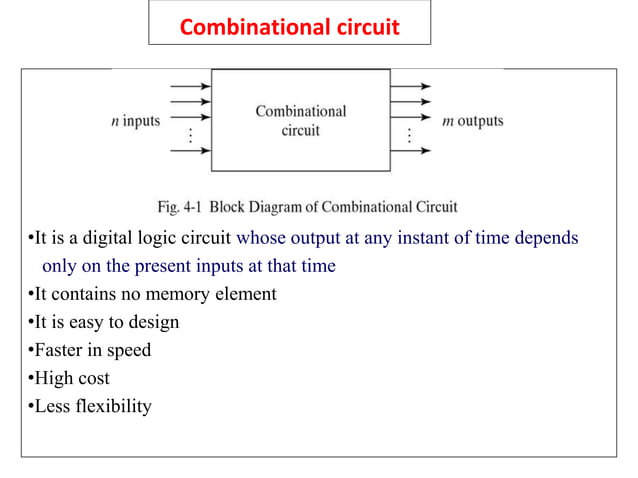 COMBINATIONAL CIRCUITS | PPTX