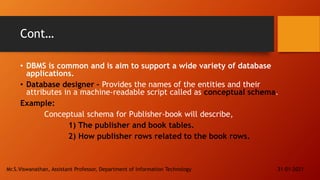 Database architecture and Data modelling | PPTX | Databases | Computer ...