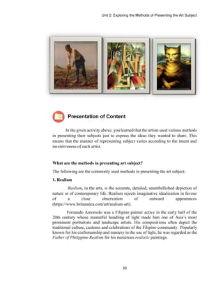 Unit-2-Exploring-the-Methods-of-Presenting-the-Art-Subject ...