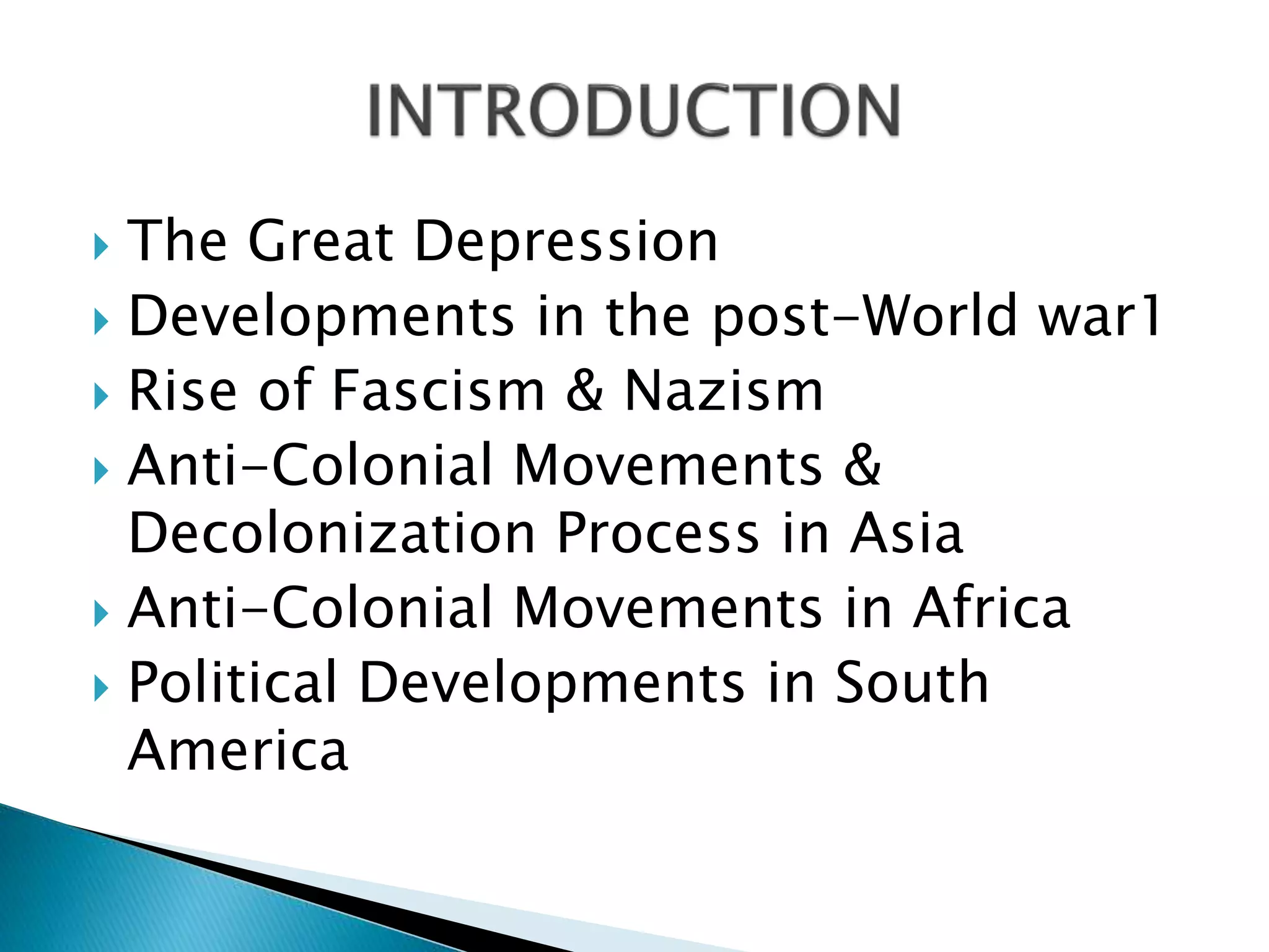 THE WORLD BETWEEN TWO WORLD WARS | PPTX