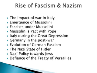 THE WORLD BETWEEN TWO WORLD WARS | PPTX