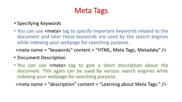 Unit 2 Hypertext Markup Language And Cascading Style Sheets Ppt