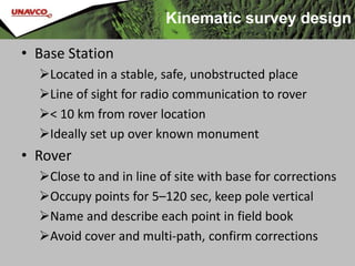 Unit 2 Kinematic GNSS Lecture | PPTX
