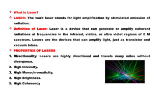 Laser and its applications Basics of Laser.pptx