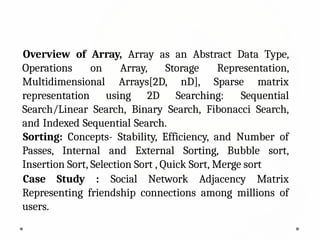 Unit-2-Linear Data Structure, Searching, Sorting.pptx