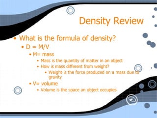 Unit 2 Notes- Properties of Matter- Komperda | PPT