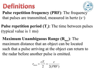 RADAR SYSTEMS | PPTX | Physics | Science