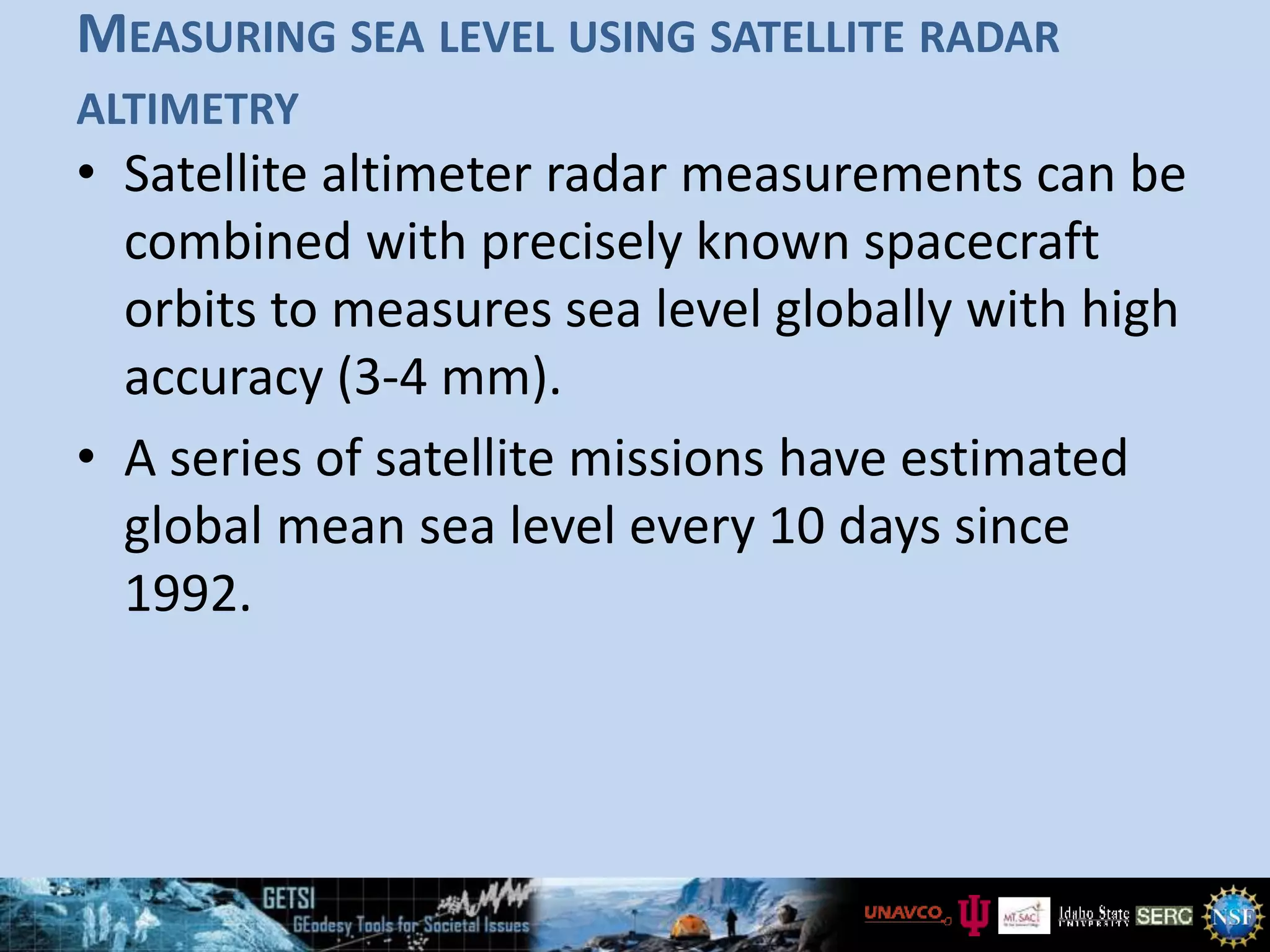 Overview of Satellite Radar Altimetry | PPTX