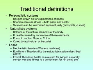 Unit 2 – Sociology Of Healthintro | PPT