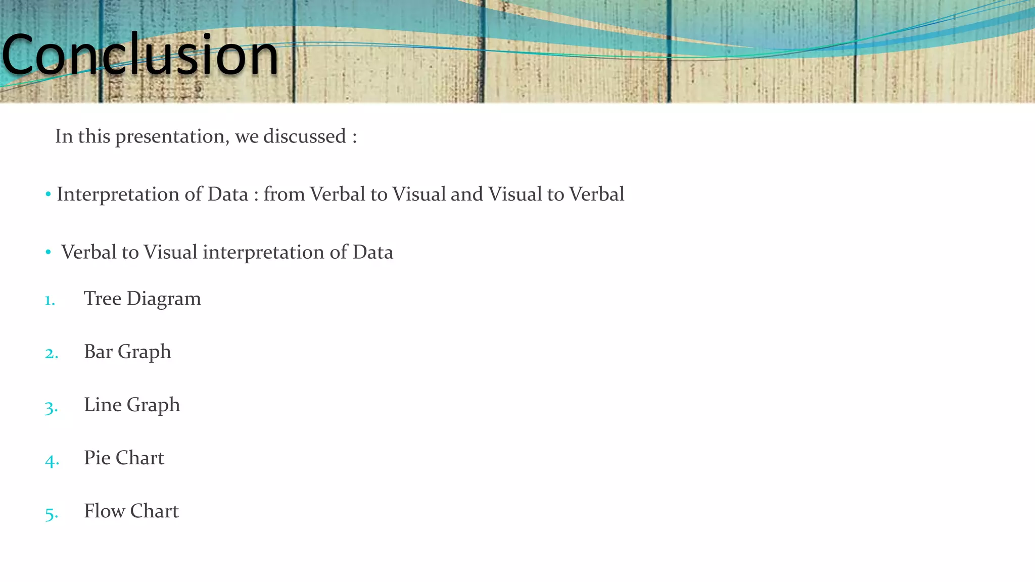 Unit.1.2.interpretation of data . verbal to visual | PPT