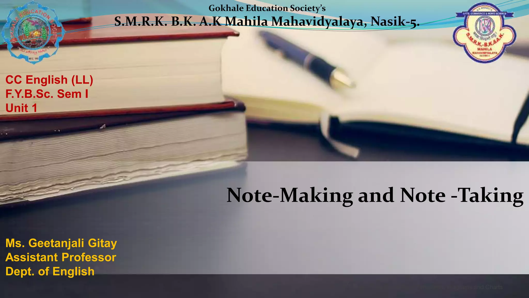 Unit.1.2.note making and note taking | PPTX