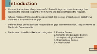 Unit.1.5.barriers to communication | PPTX