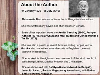 Unit.1.5.draupadi.mahashweta devi | PPTX