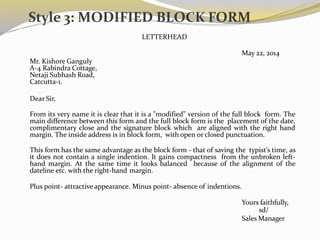 Unit.3.2.layout of business letters | PPTX