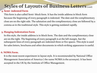 Unit.3.2.layout of business letters | PPTX