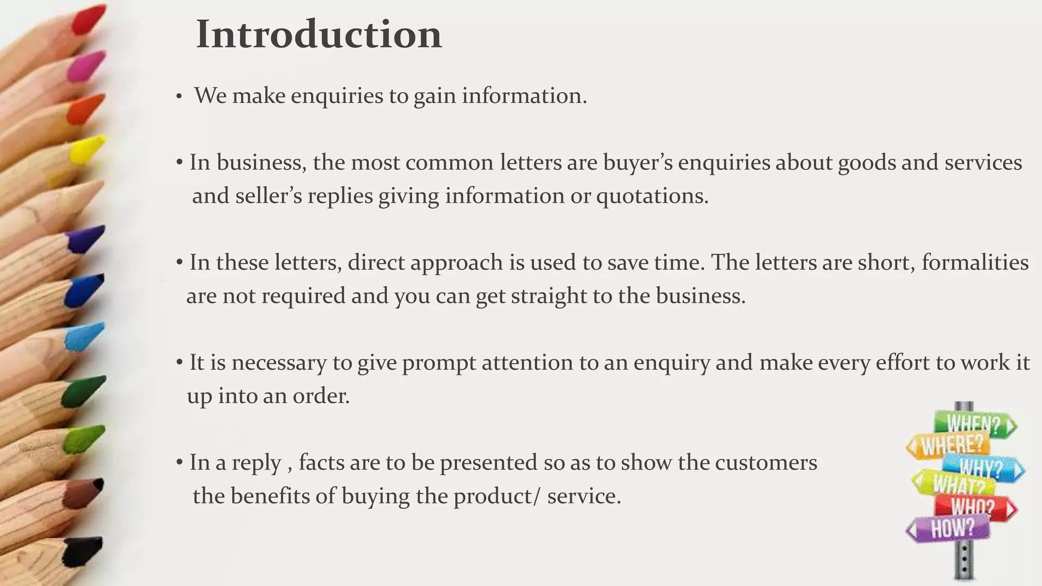 Unit.4.1.enquiry letters and replies to enquiry | PPTX