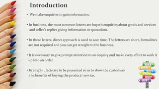 Unit.4.1.enquiry letters and replies to enquiry | PPTX