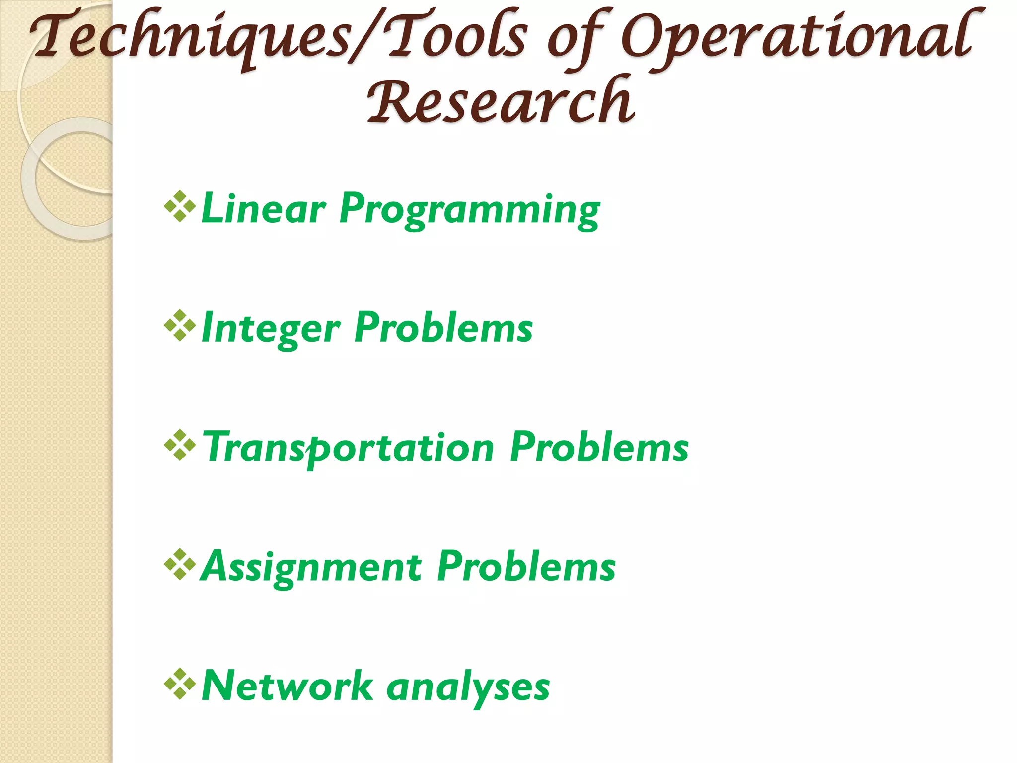 Unit.1 . introduction to oprational research | PDF