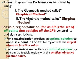 Unit.2. linear programming | PDF