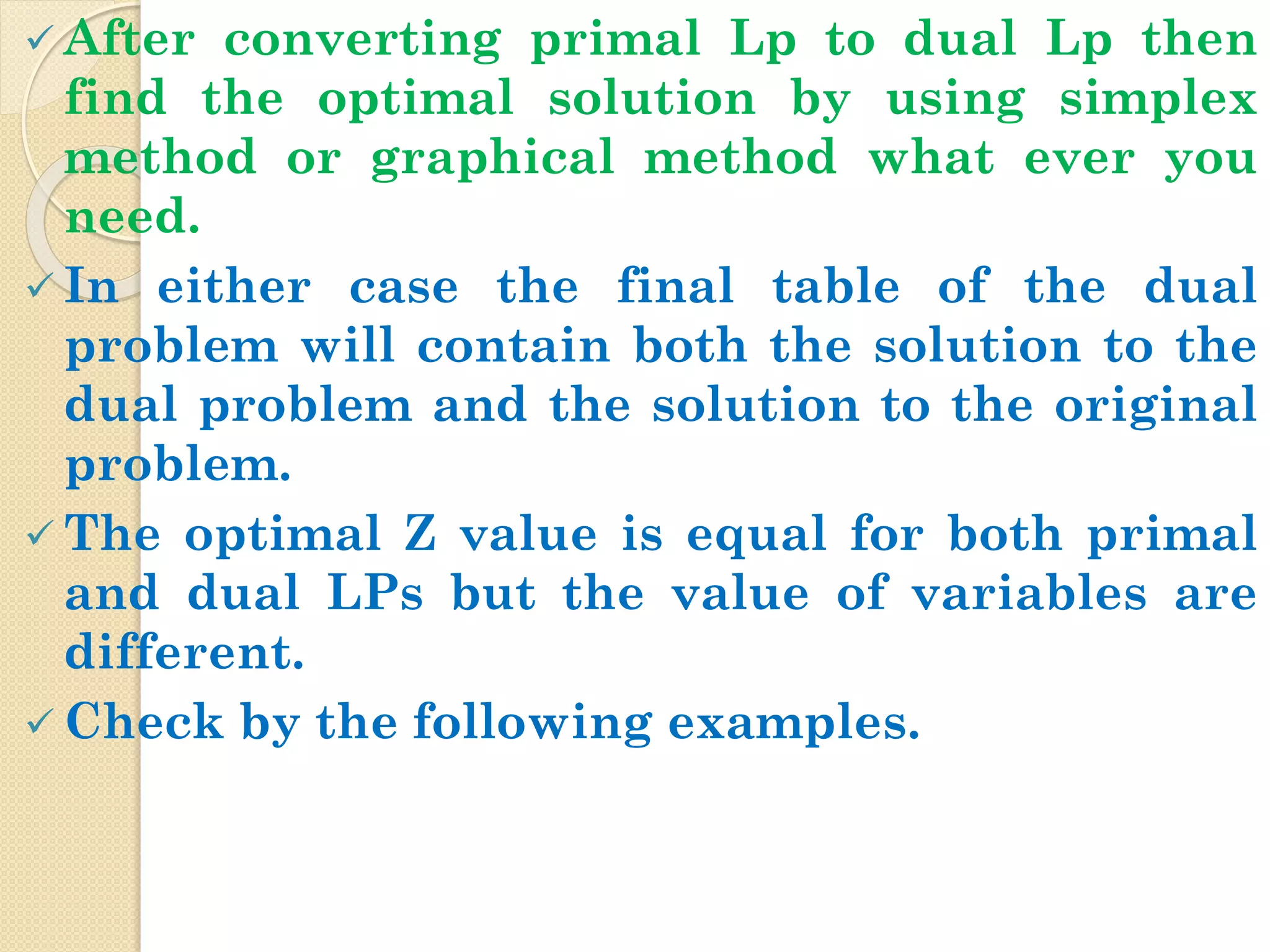Unit.3. duality and sensetivity analisis | PDF