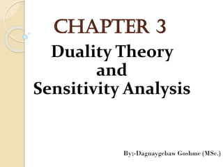 Unit.3. duality and sensetivity analisis | PDF
