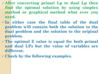 Unit.3. duality and sensetivity analisis | PDF