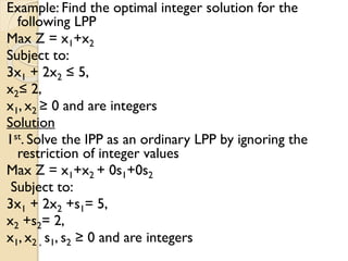 Unit.4.integer programming | PDF