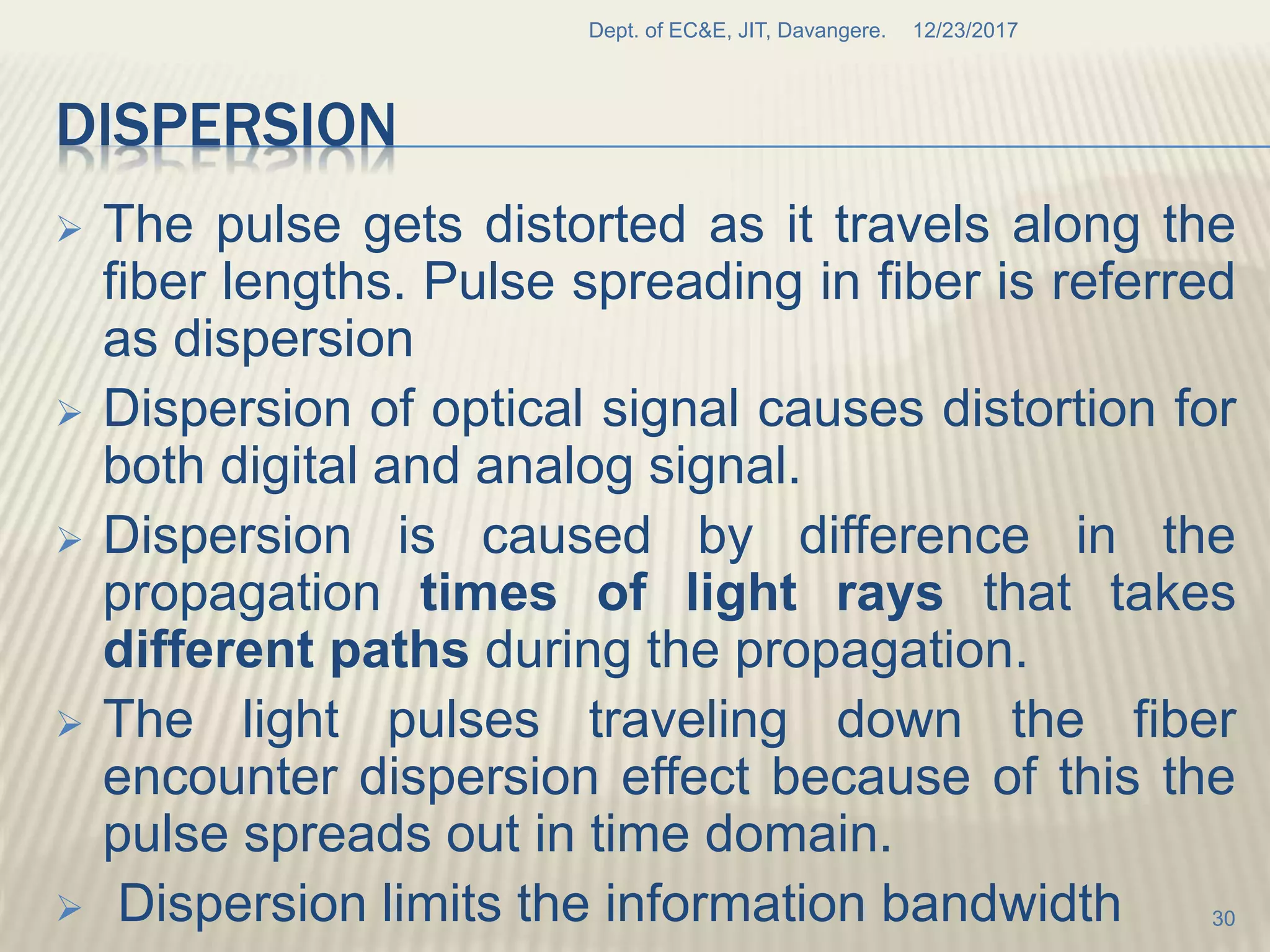 Optical Fiber Communication. | PPTX