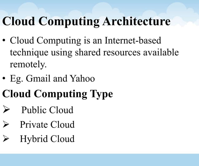 Unit 2 -Cloud Computing Architecture | PPT | Cloud Computing | Internet