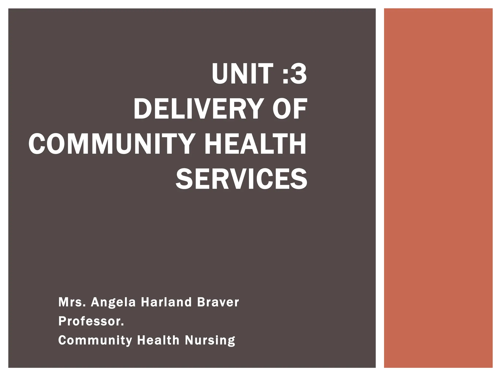 SUB CENTER, PRIMARY HEALTH CENTER, COMMUNITY HEALTH CENTER | PPTX