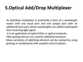UNIT. 6.WDM CONCEPTS AND COMPONENTS-1.pptx