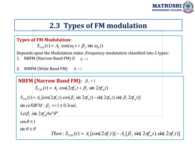 Unit 2 Angle Modulationppt