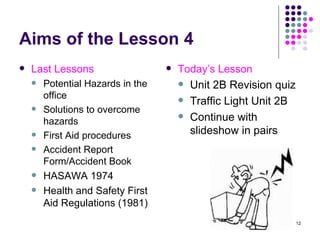 Unit 2 B Safe Working Practices | PPT