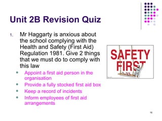 Unit 2 B Safe Working Practices | PPT