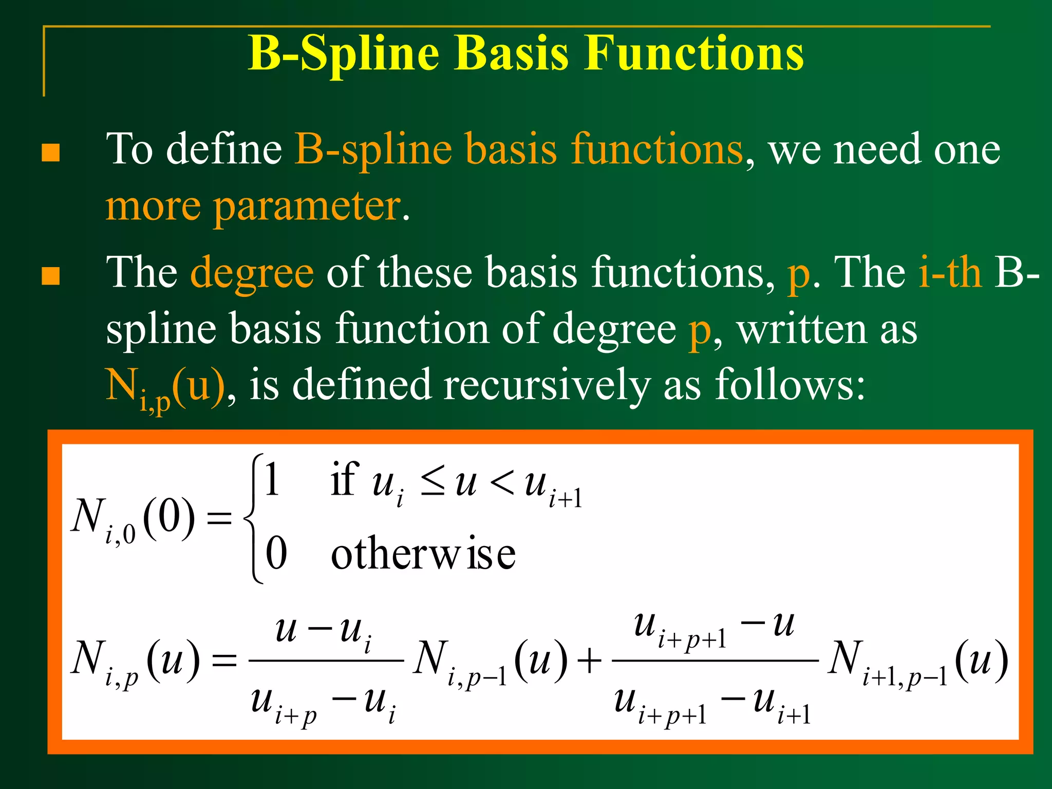 B-spline | PPT