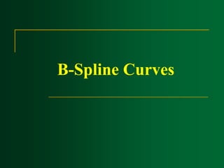 B-spline | PPT