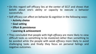 unit-2, Bandura SLT & SCLT. This is basically about the learning theory ...