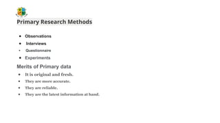 BIOSTATISTICS - Data, Types of Data, and collection of data | PPTX