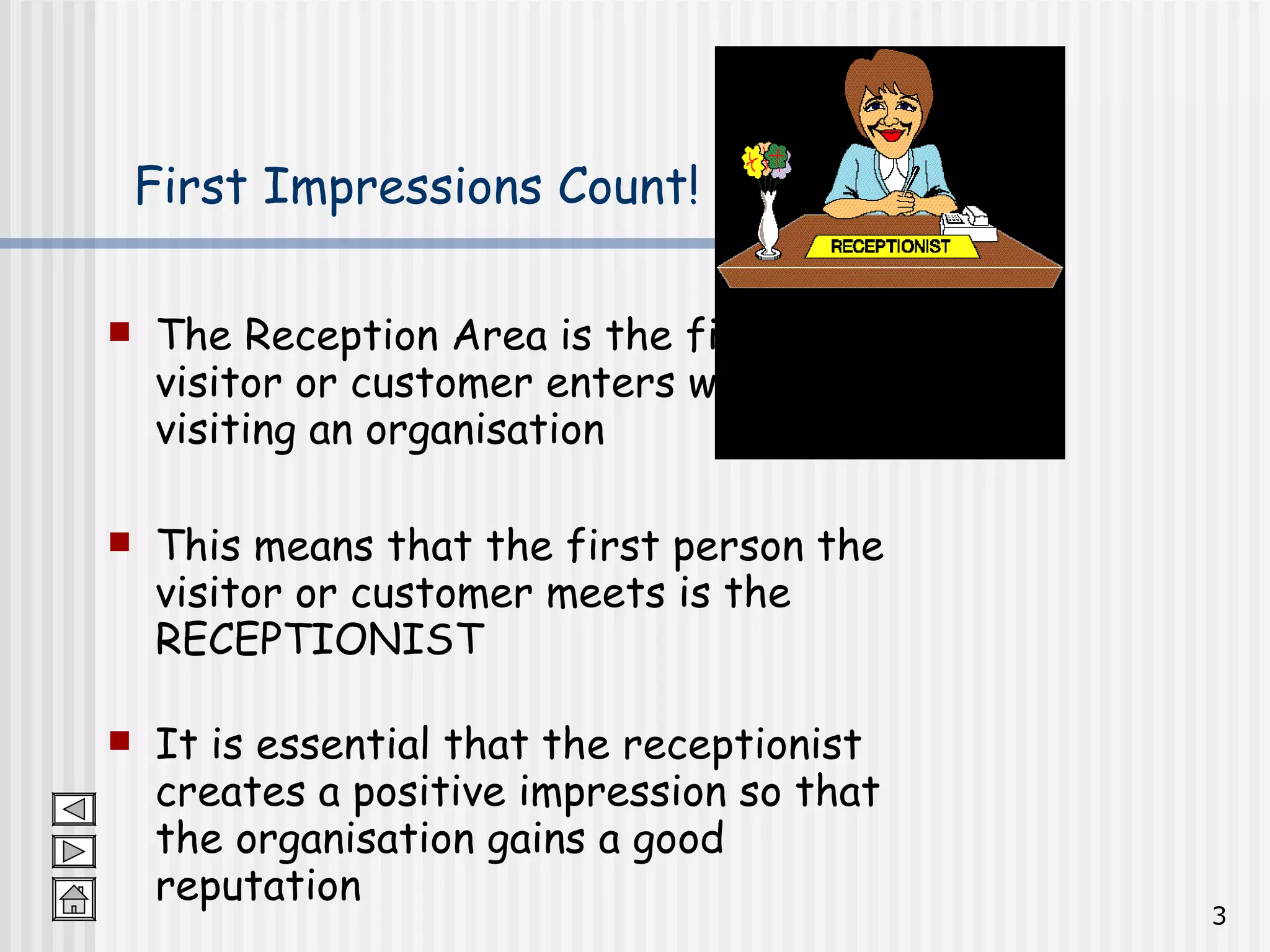 Unit 2c - Reception Services | PPT